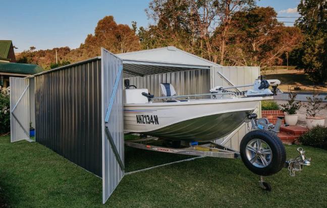 China Buy DIY Outdoor Storage Shed With Canopy Kit, How To Build A ...
